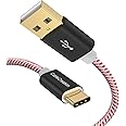 Amazon.com: CableCreation Short USB C Cable 1.6 FT, USB A to USB C Cable Braided USB to C Cable ...