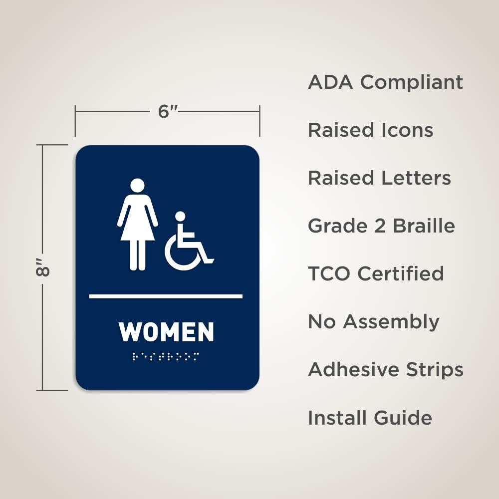 Raised Braille by GDS Architectural Signage Wheelchair Accessible TCO ...