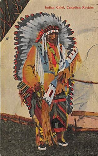 Indian Chief, Canadian Rockies Indian Postcard at Amazon's ...