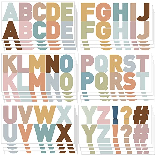 232 Pieces 24 Sheets Large Letter Stickers 2.5 Inch Alphabet Letter ...