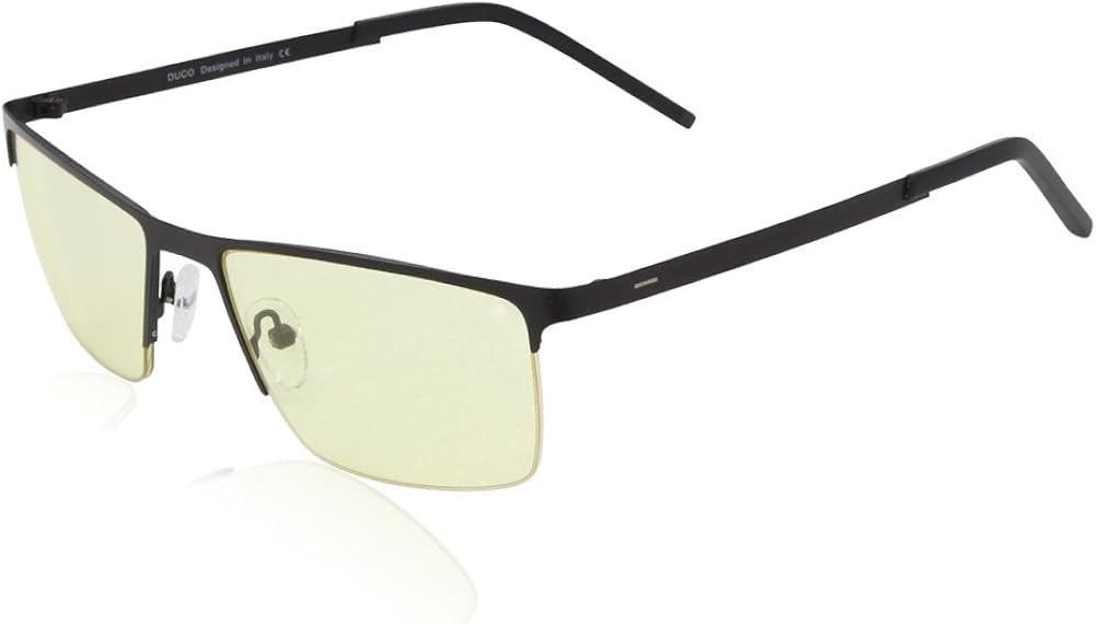 Amazon.com: DUCO Optiks Semi Rimless Video Computer Gaming Glasses with ...