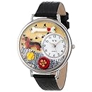 Amazon.com: Whimsical Watches Unisex U0130034 Dachshund Black Skin ...