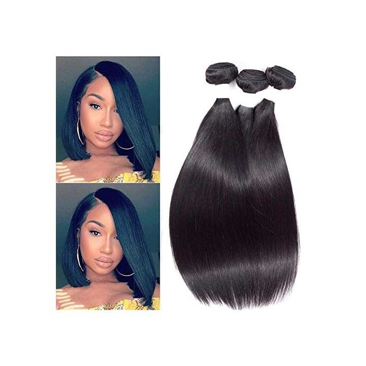 Brazilian Straight Hair Bundles 12 inch Virgin Human Hair Deals ...
