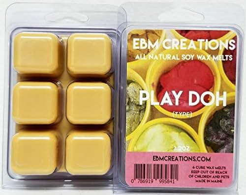 Amazon.com: Play Doh (Type) - Scented All Natural Soy Wax Melts - 6 ...