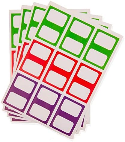 Harlington Group 54 Cable Labels Coloured Self-Adhesive Stickers Cord ...