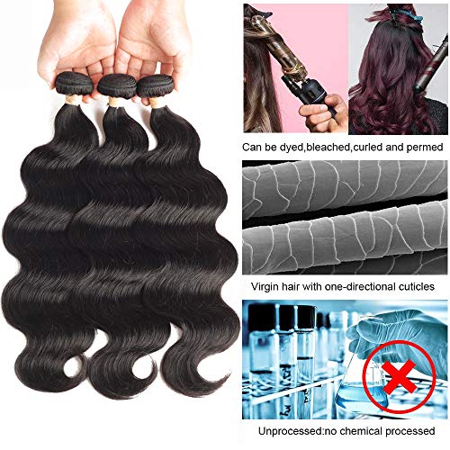 LUXEDIVA 26 28 30 30 Inch Bundles Human Hair Bundles Virgin Brazilian ...