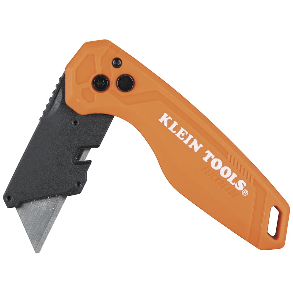 Klein Tools 44302 Folding FLICKBLADE Utility Knife with Side Release ...