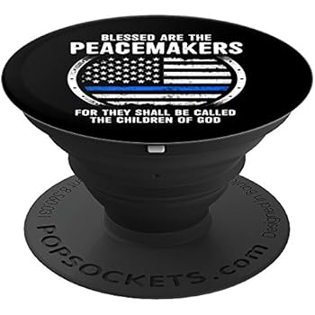Amazon.com: Blessed Are The Peacemakers Blue Line Flag