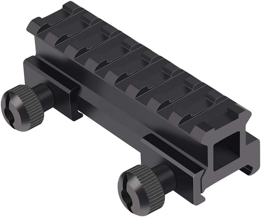 Feyachi Picatinny Rail Riser Mount (0.83'') with 8 Slots for Optics ...
