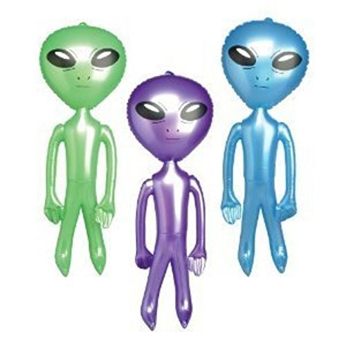 24" Inflatable Alien Assorted Colours - Want It All