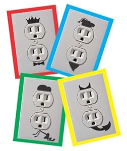 Amazon.com: 12pc OUTLET stickers wall socket plug cover vinyl decal ...