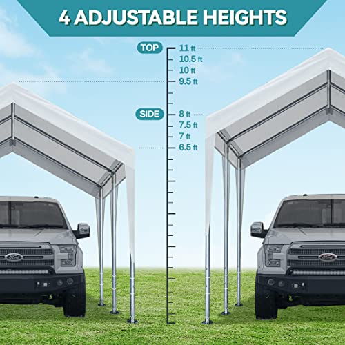 Heavy Duty Canopy ADVANCE OUTDOOR 12x20 Ft Heavy Duty Carport Car ...