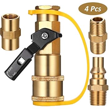 Amazon.com : GASPRO 1/4 Inch RV Propane Quick Connect Fittings, Natural ...