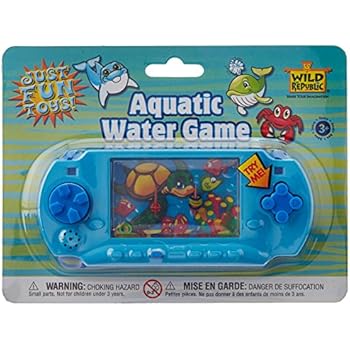 Amazon.com: Big Mo's Toys Water Handheld Games - Aqua Mini Pinball ...