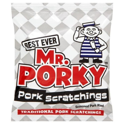 Amazon.com : Mr Porky Mr. Porky Pork Scratchings (Pack Of 20) : Grocery ...