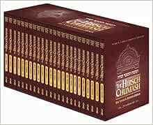 Hirsch Chumash,Compact Edition, 24 Volumes: Rabbi Samson Raphael Hirsch ...