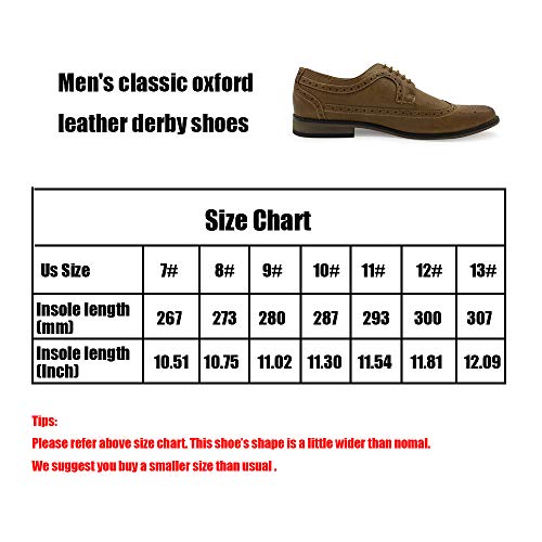 Colgo Men's Classic Dress Shoes,Modern Formal Oxford with Plain Toe ...