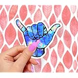 Amazon.com: American Vinyl Black/White Hang Loose Hand Shaped Sticker ...