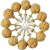 12 Knotty Door knobs - Nautical Drawer pulls - Jute Rope Drawer pulls ...