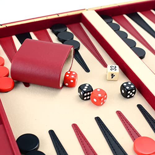 Backgammon Set, Classic Backgammon Board Game with Vintage American ...