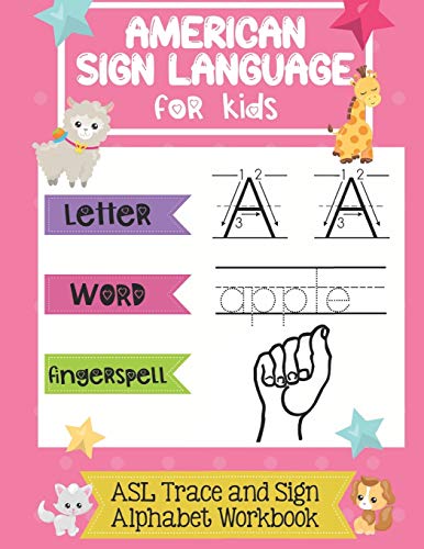 American Sign Language for Kids | ASL Trace and Sign Alphabet Workbook ...