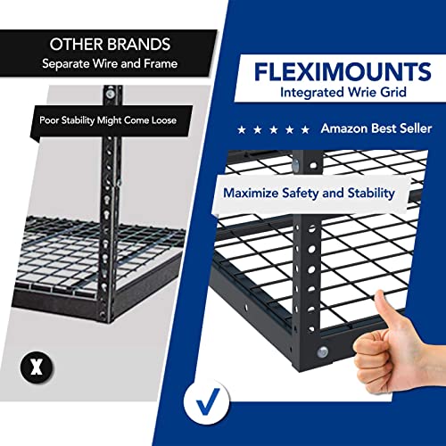 FLEXIMOUNTS 4x8 Overhead Garage Storage Rack, Garage Storage ...