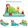 BOUNTECH Inflatable Water Slide, Mega Waterslide Park for Kids Backyard ...