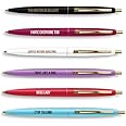 Amazon.com : Snarky Boss Lady Pen Set in Brilliant Multicolor - Set of ...
