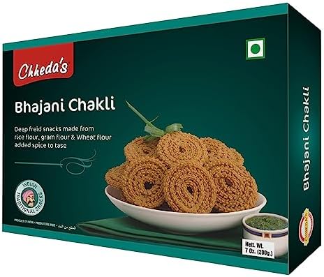 Chheda's Bhajni Chakli 200g | Authentic Indian Namkeen Snack | Crunchy ...