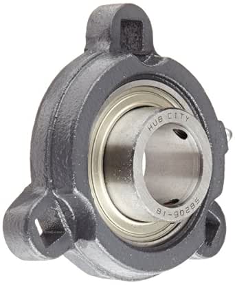 Hub City FB150URX1-1/8 Flange Block Mounted Bearing, 3 Bolt, Light Duty ...
