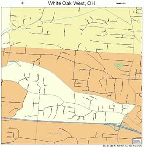 Amazon.com: Large Street & Road Map of White Oak West, Ohio OH ...