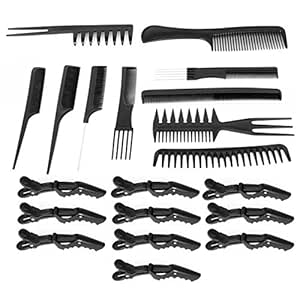 Amazon.com : Hair Styling Clips Comb Set, 10PCS Clips/10PCS Combs ...