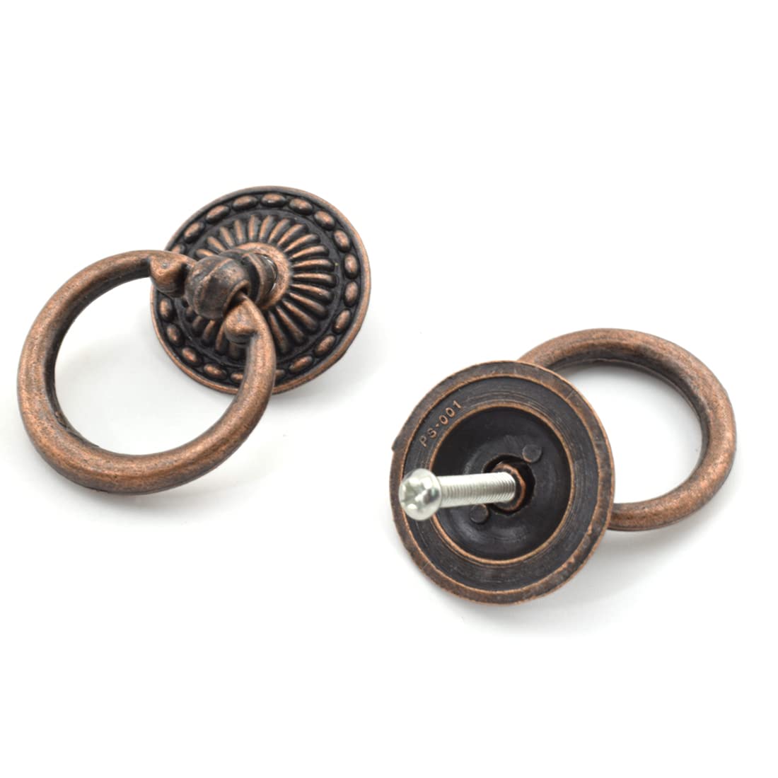Aifeier ET Single Hole Knobs Pulls Handles Antique Red Bronze Drawer ...