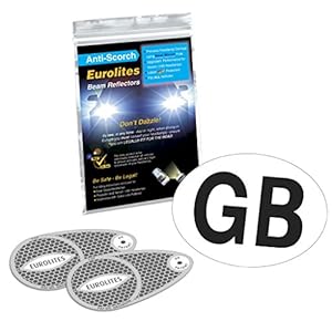 GB White Sticker + Headlight Beam Converters Deflectors: Amazon.co.uk ...