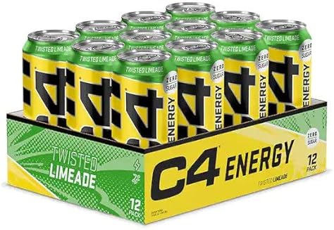 BEAUTY AMBITION C4 Original Carbonated Zero Sugar Energy Drink, Sparkling Twisted Limeade ...