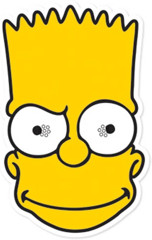 Empireposter Simpsons Bart – Cardboard Mask Made Glossy Cardboard Mask ...