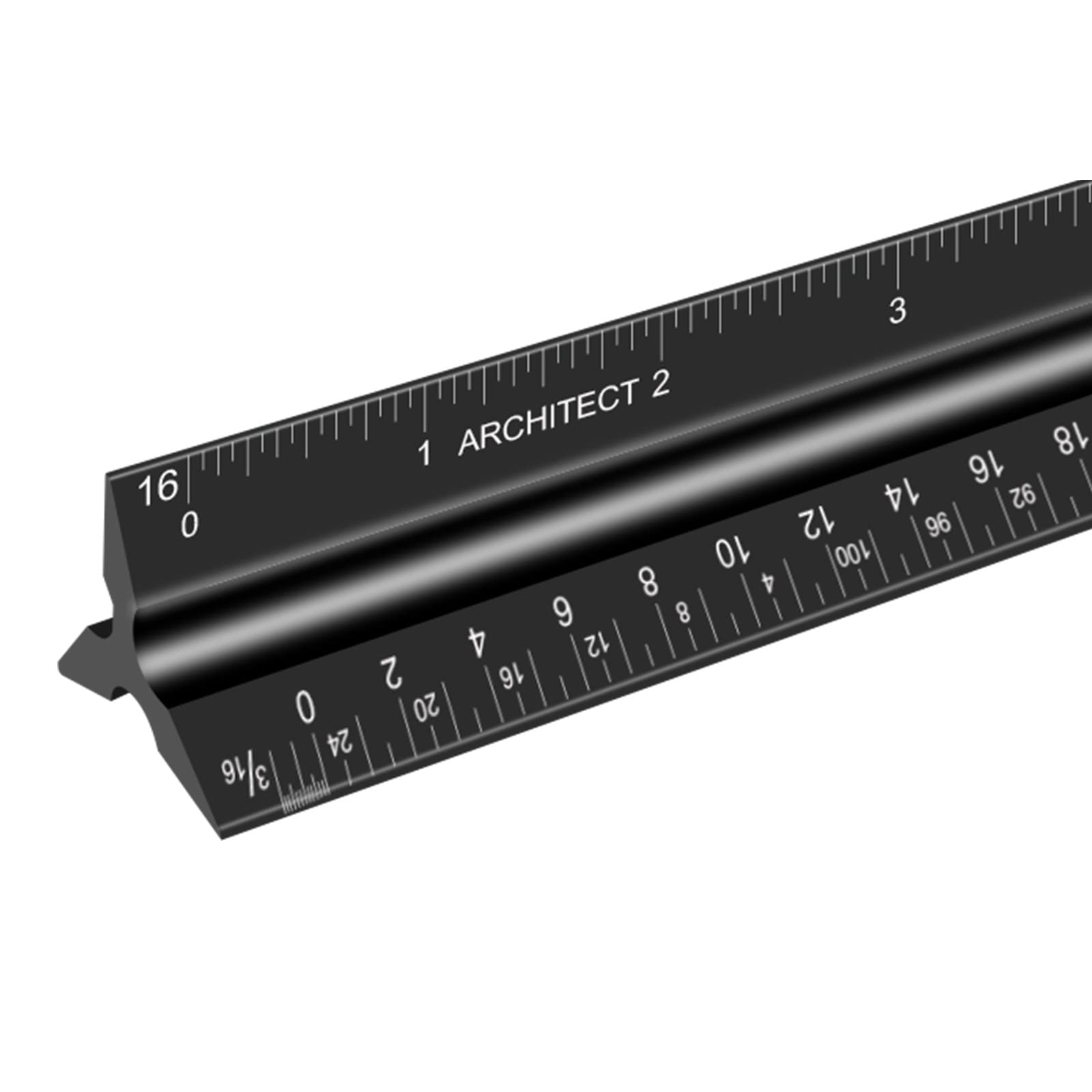 Mua 12 Inch Architectural Scale Ruler, YXQUA Laser-Etched Aluminum ...