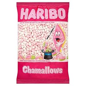 Amazon.com : Haribo Chamallows Mini Pink & White Retro Kids Sweets ...