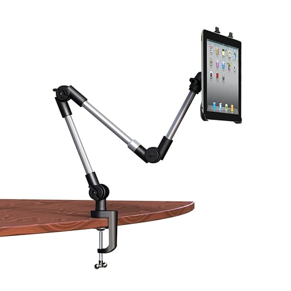 iPad Arm Mount - Universal Tablet Mount Holder - Adjustable Fixed Arm ...