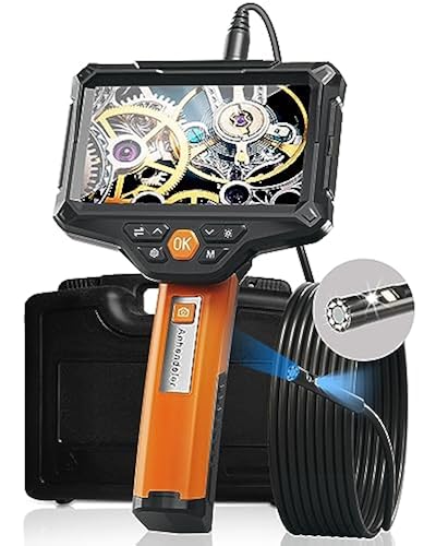 Anhendeler 5'' IPS Screen Endosscope Inspection Camera with Dual Lens ...