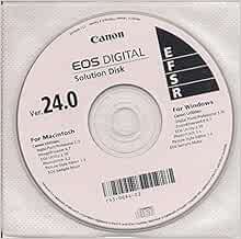 Canon EOS Digital Solution Disk Ver. 24.0: Amazon.com: Books