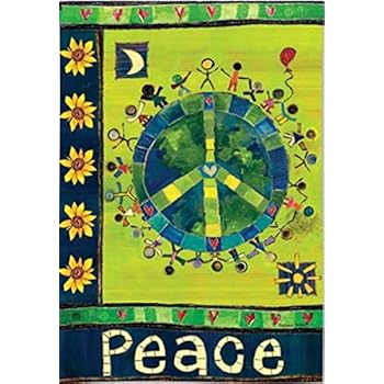 Amazon.com : 3'x5' WORLD PEACE FLAG, map earth globe un united nations ...