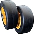 Amazon.com: 2 New Solid 8x3.00-4 Flat-Free Smooth T161 Tires w/Steel ...