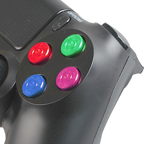 PS4 Bullet Buttons Aluminum Custom Metal Playstation 4 DualShock 4 ...