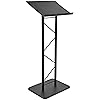 Kingdom KML7B Large Portable Lectern, Stand Up Church Pulpit, Slanted ...