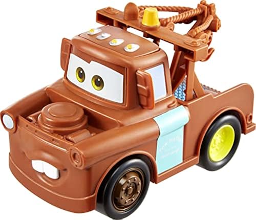 Mattel Disney Pixar Cars Track Talkers Mater Vehicle, 5.5-in Talking ...