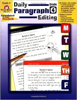 Amazon.com: Daily Paragraph Editing, Grade 4 (0023472027276): Evan Moor ...