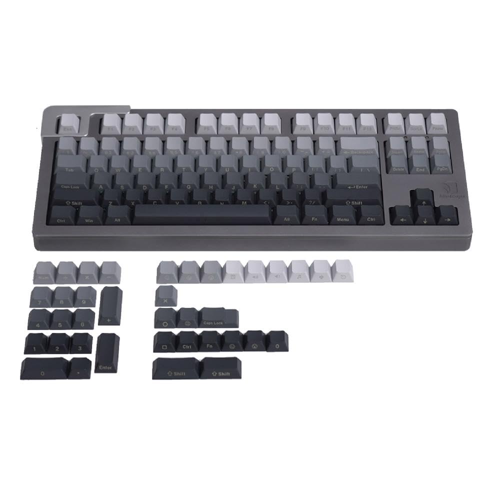 Mua FENOHREFE Gray Gradient Key Cap Top/Side Engraved PBT Material Dye ...