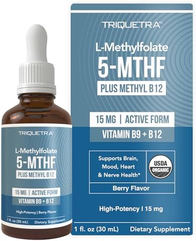 Organic Methyl Folate 15mg | Plus Methyl B12 Cofactor – Cherry Flavor ...