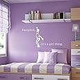 Amazon.com: Vinyl Softball Wall Decal Fastpitch It's A Girl Thing ...